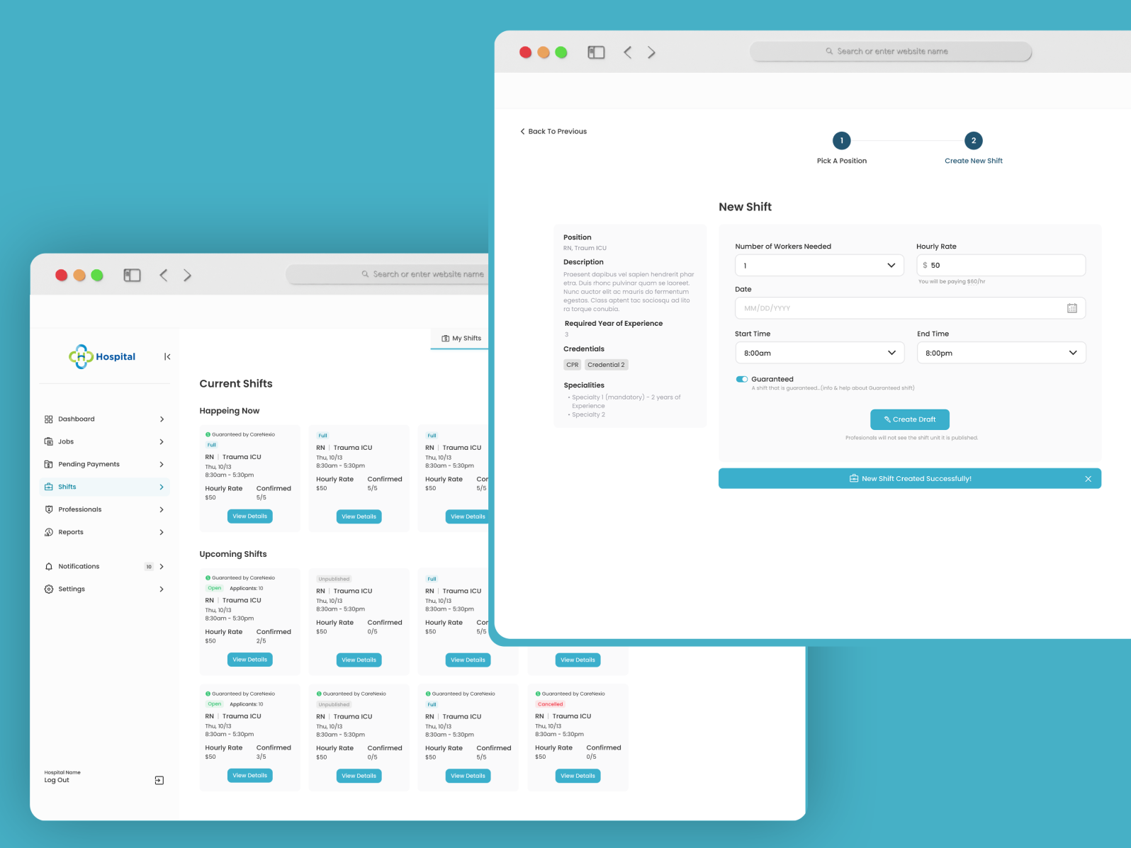 Nurse Shift Management by Rezwanul Hoque on Dribbble