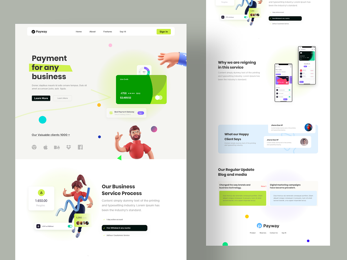 Payment Web UI by BizBug on Dribbble