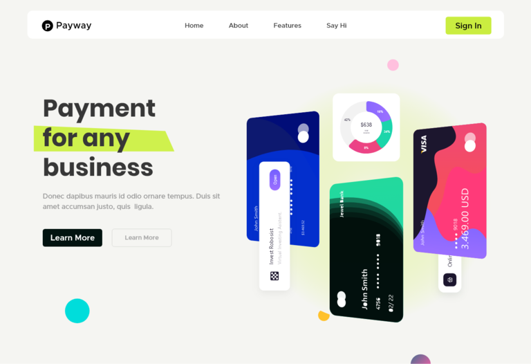 Payment Web UI by BizBug on Dribbble