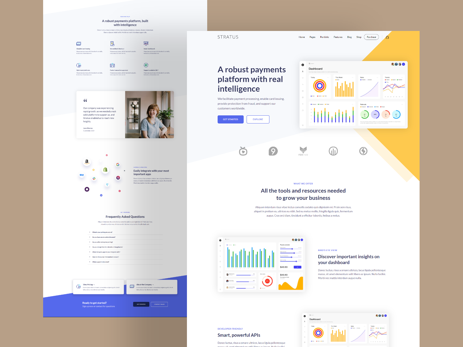 SASS Landing Web UI by Al Fahad on Dribbble