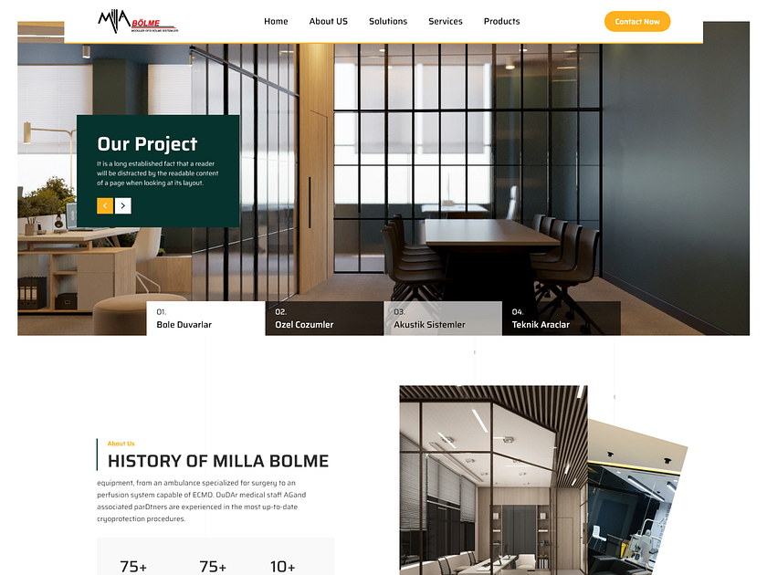 Interior Micro Web UI by BizBug on Dribbble