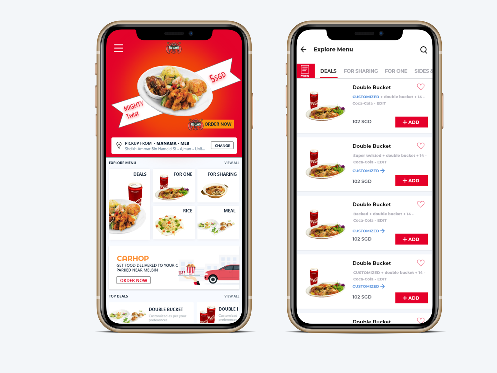 Restaurant App Design by Anas Rauf on Dribbble