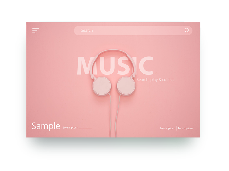 Music Page by anooj on Dribbble