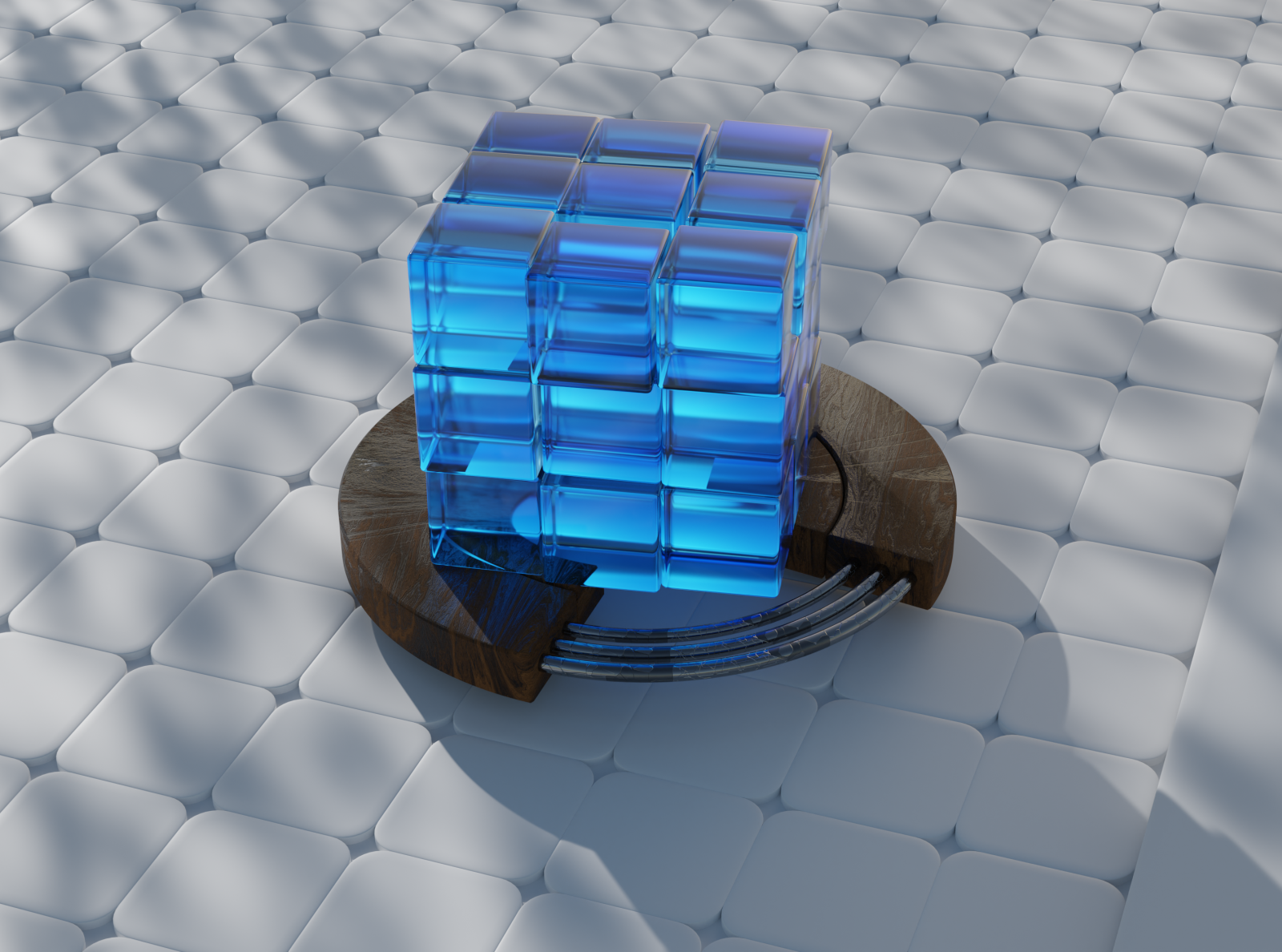 3D Glass Cube by NH Tushar on Dribbble
