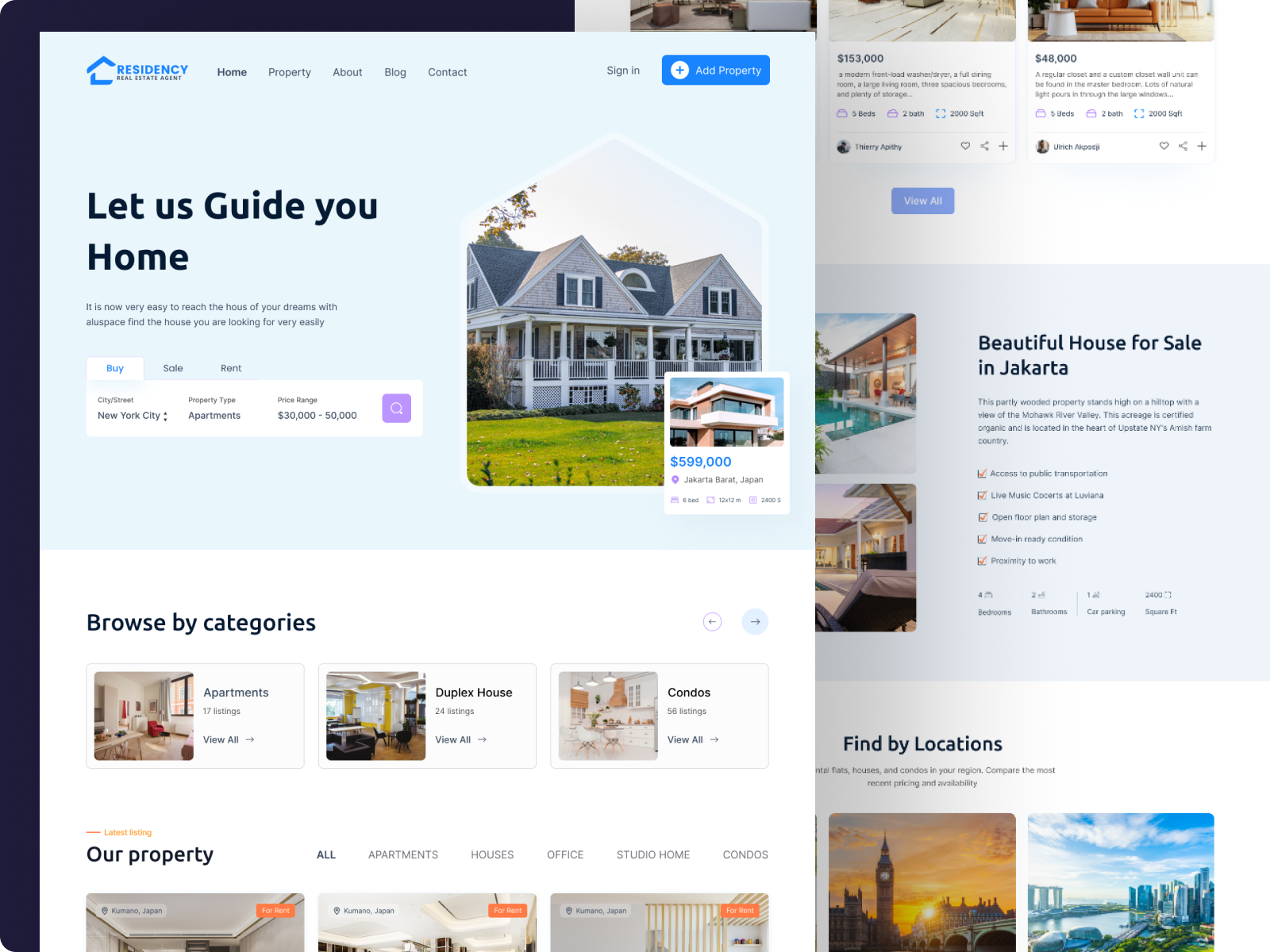 Real Estate Homepage - Landing page by Shifate Rabby on Dribbble Real Estate Homepage - Landing page by Shifate Rabby on Dribbble