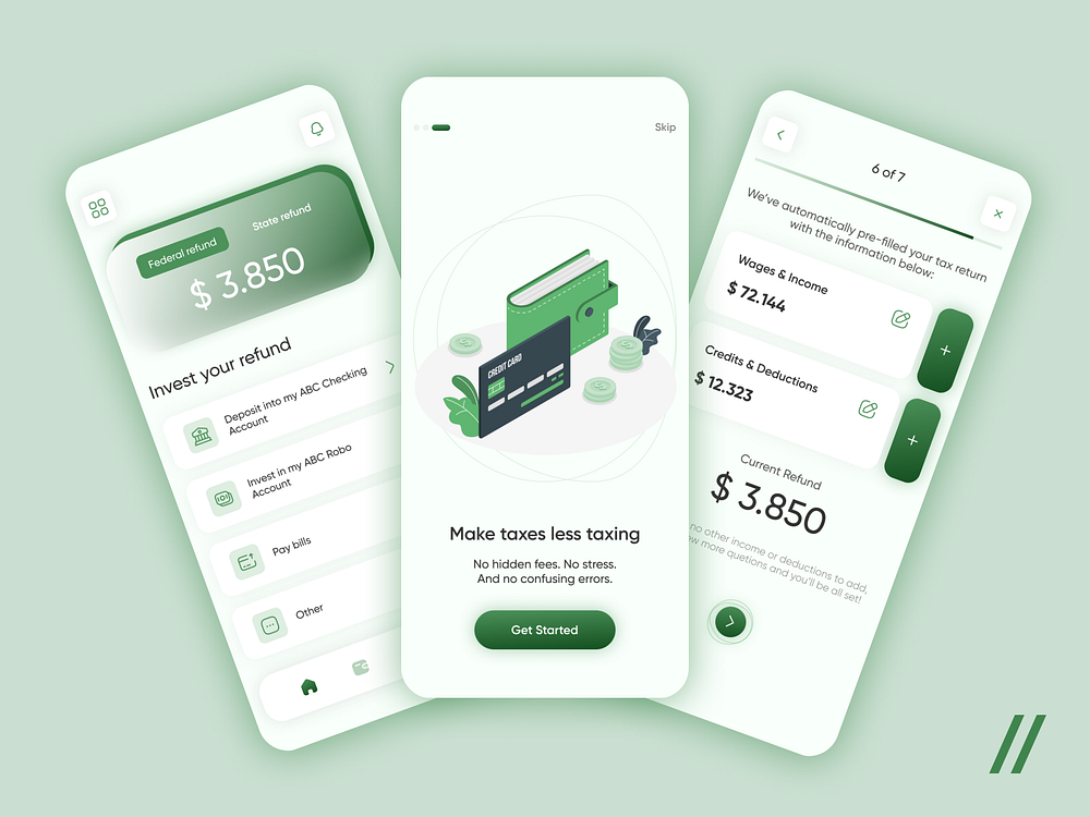 Taxes App by Alexandr V for Purrweb UI/UX Studio on Dribbble