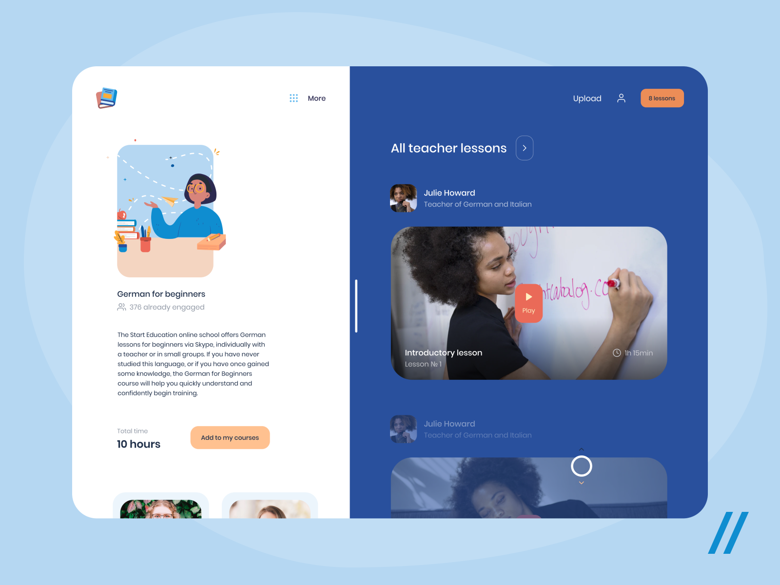 Online Course Platform by Purrweb UI/UX Agency on Dribbble