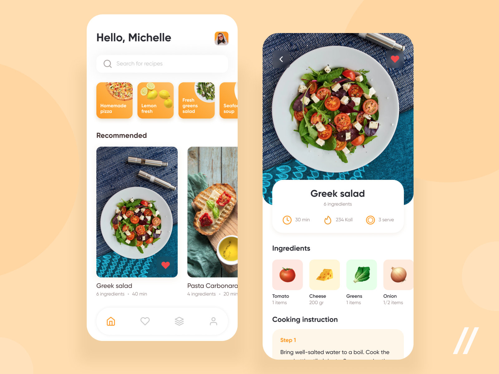 Recipe App by Purrweb UI/UX Agency on Dribbble