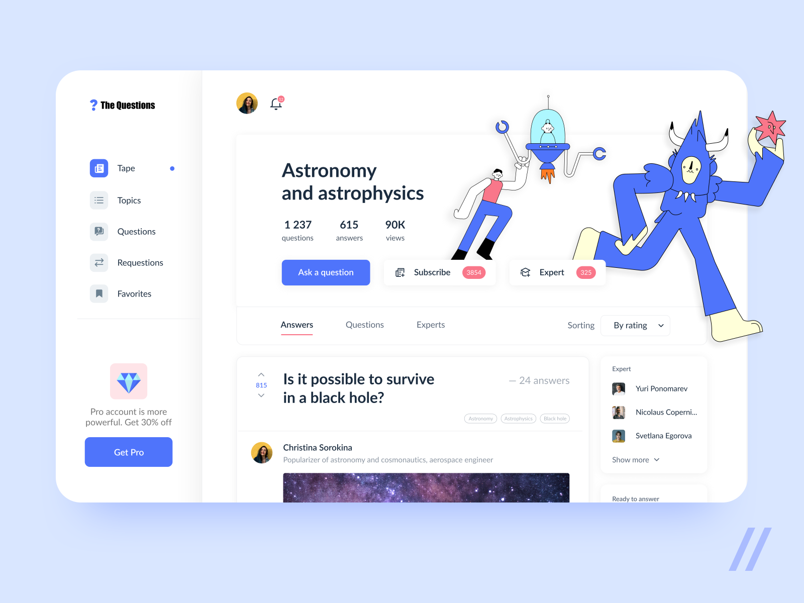 The Questions App Design by Purrweb UI/UX Agency on Dribbble