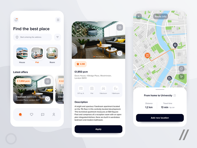 House Rental App by Purrweb UI/UX Agency on Dribbble