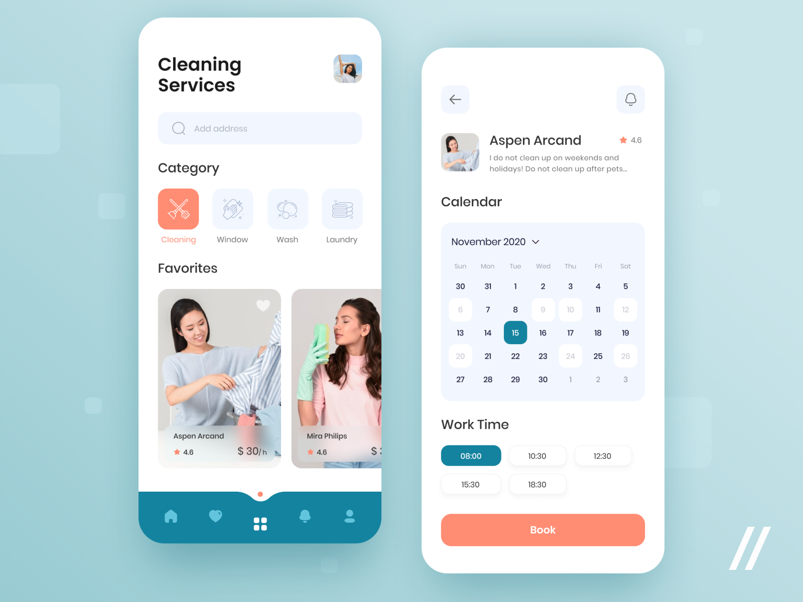 Cleaning App by Purrweb UI/UX Agency on Dribbble