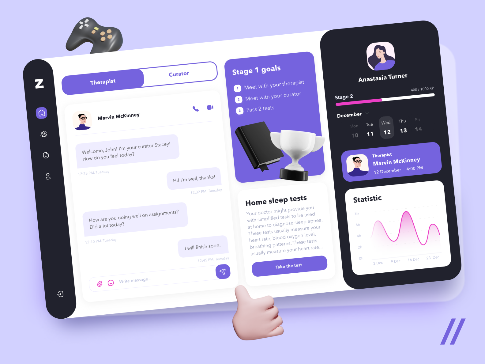 Insomnia Treatment Platform by Purrweb UI/UX Agency on Dribbble