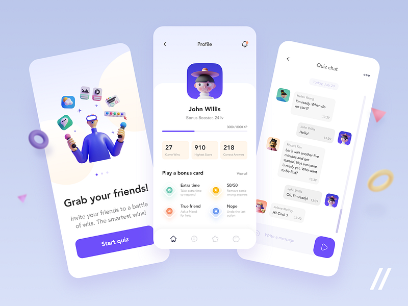 Team Building App by Purrweb UI/UX Agency on Dribbble
