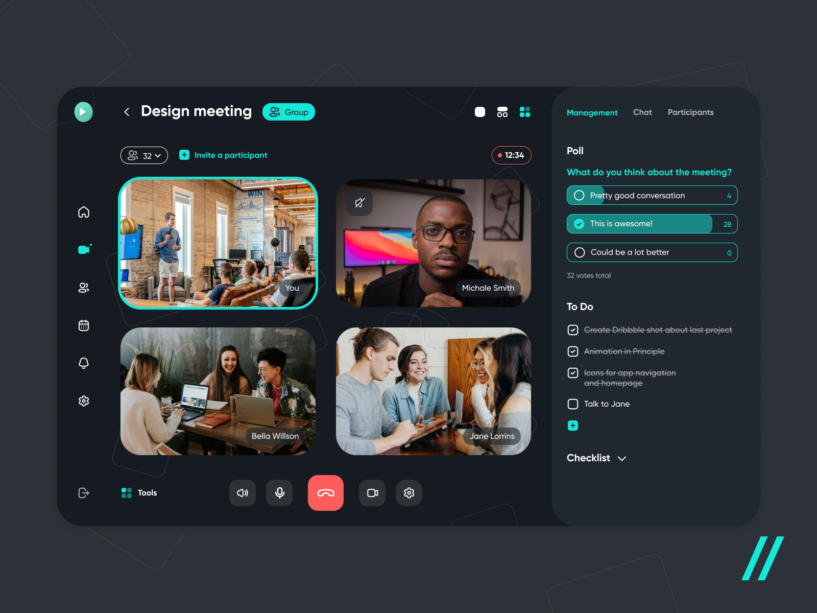 Video Conferencing Platform by Purrweb UI/UX Agency on Dribbble