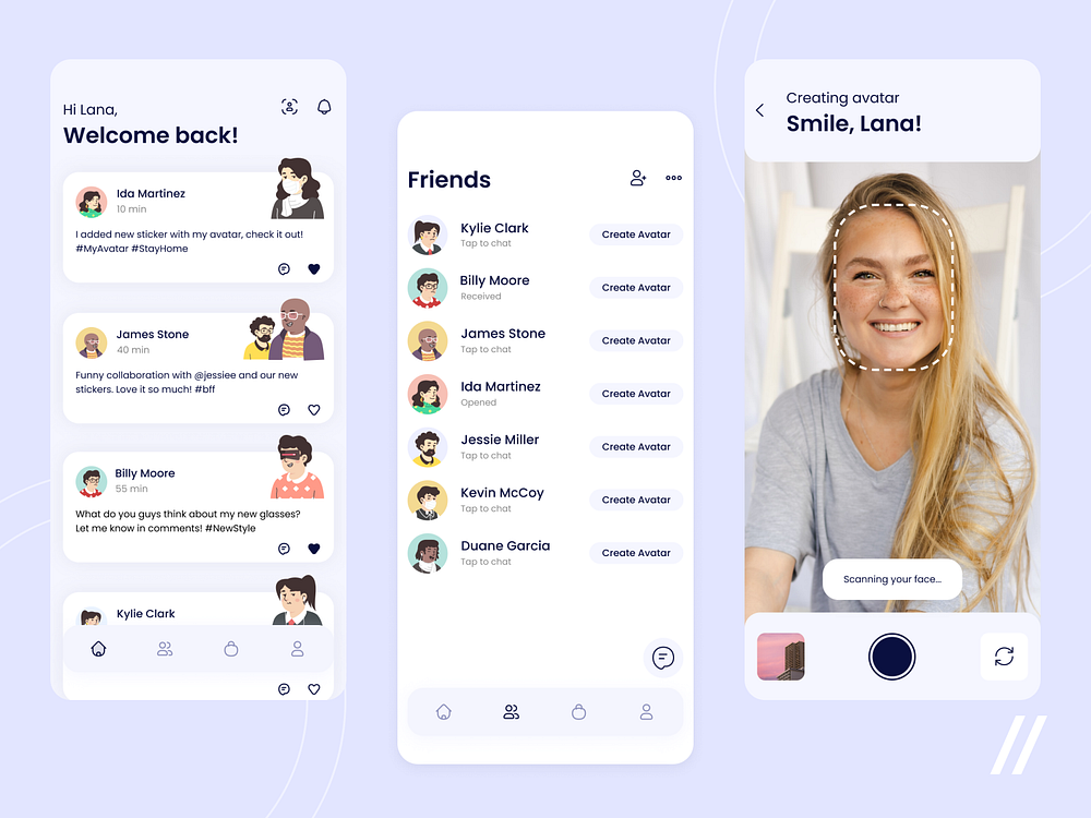 Avatars App by Purrweb UI/UX Agency on Dribbble