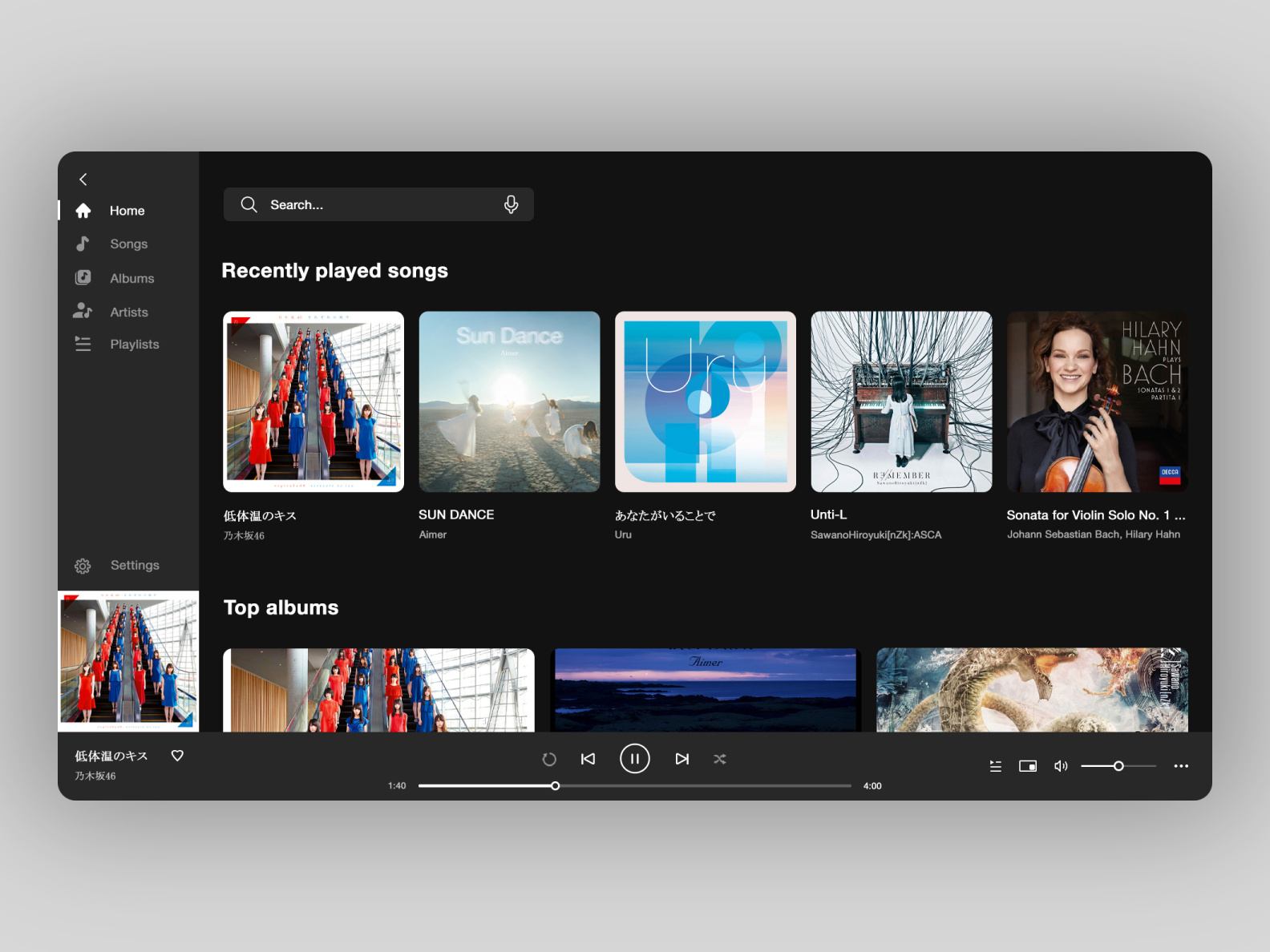 Desktop Music App UI/UX by Rui Works on Dribbble