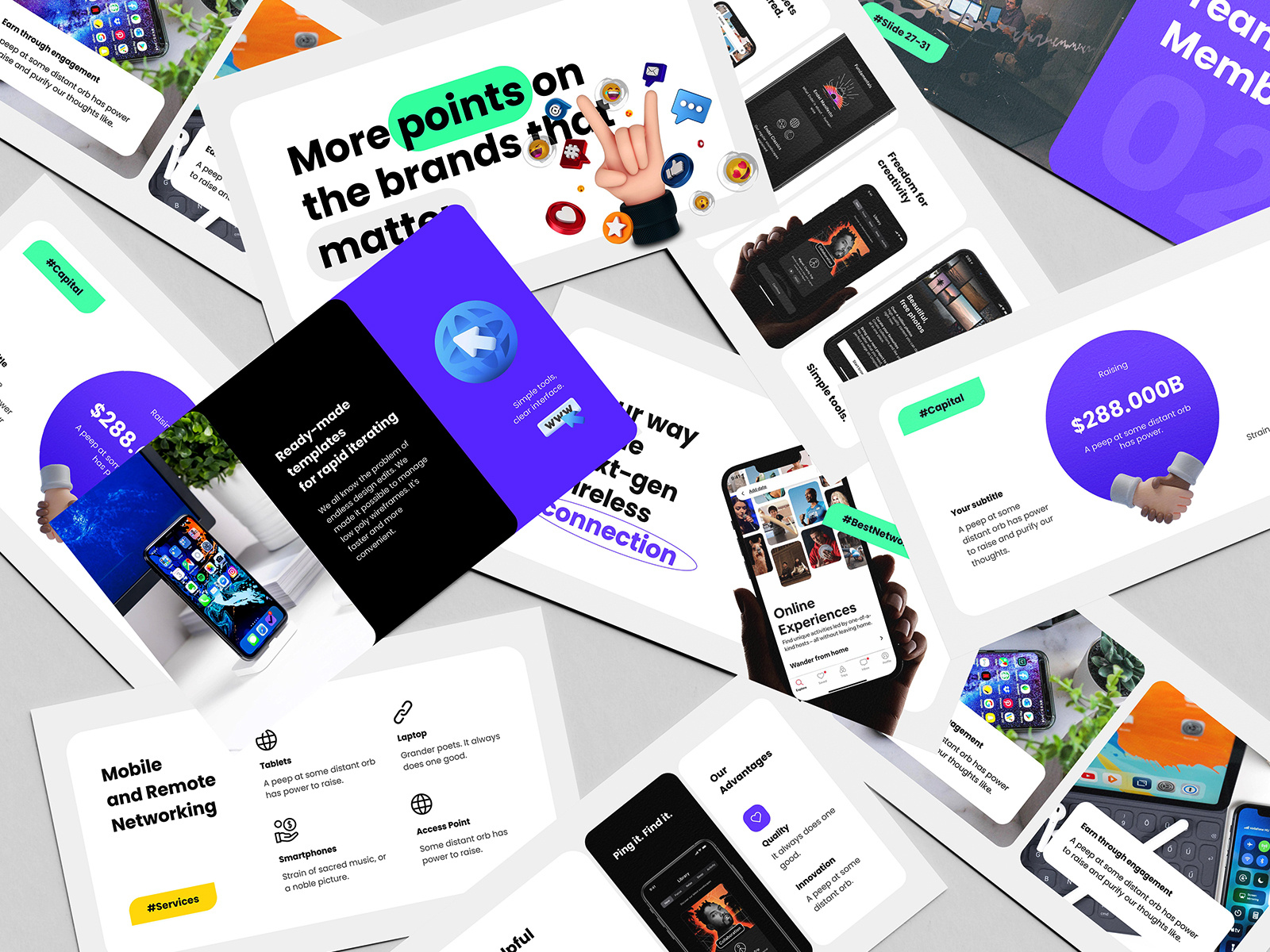 META - Creative Presentation Template by Munkhuu on Dribbble