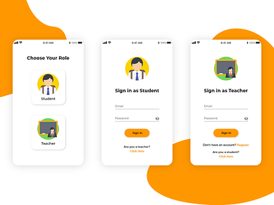 Class Attendance App UI Design by Chamith Yasintha on Dribbble