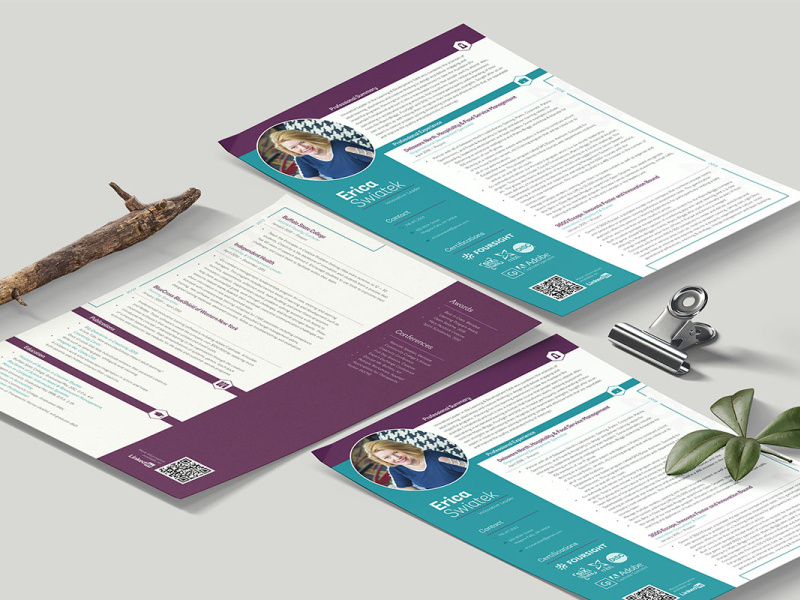 Erica Swiatek Resume by Brian Platter on Dribbble
