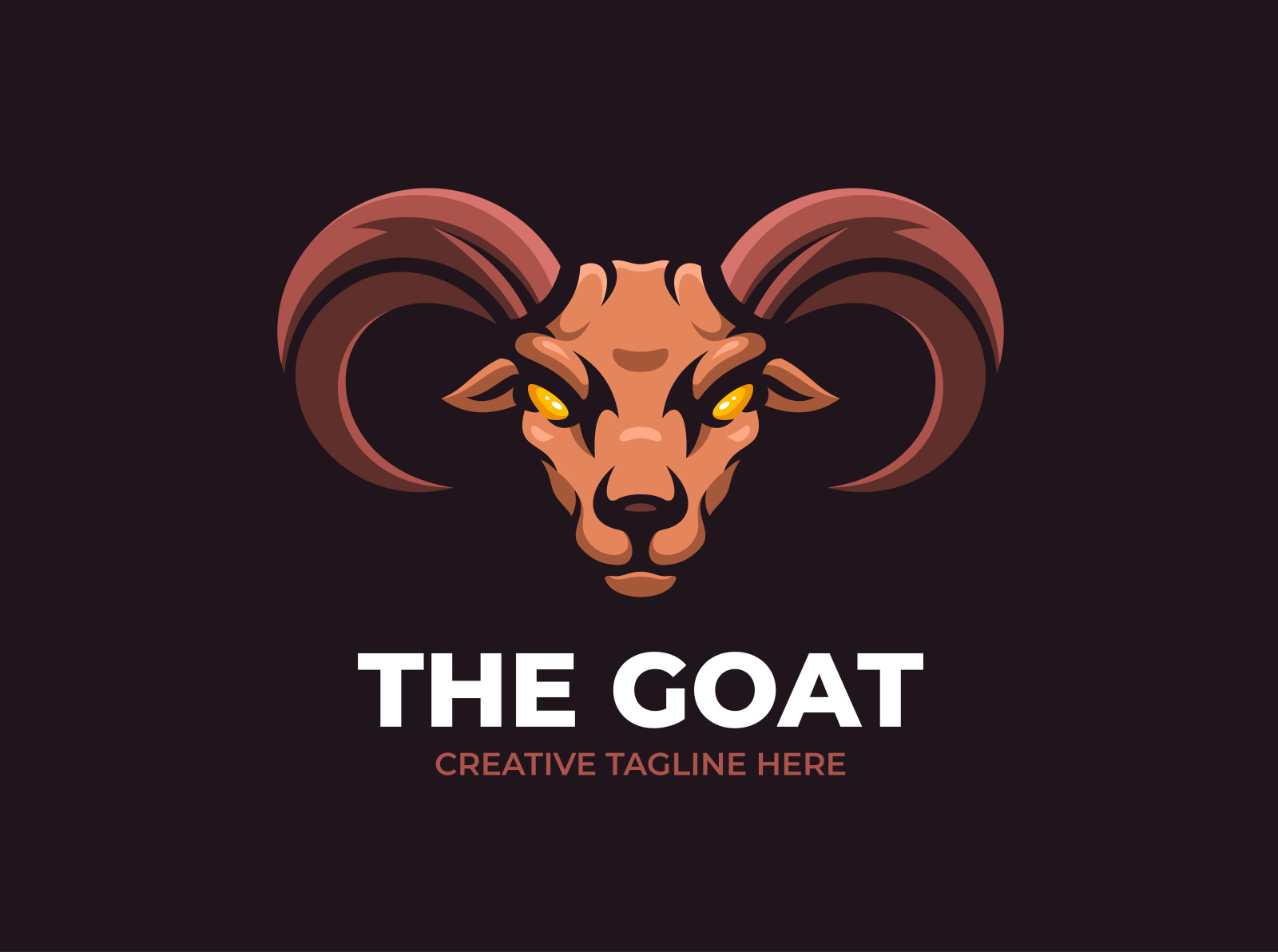 Goat Mascot Logo by MightyFire on Dribbble