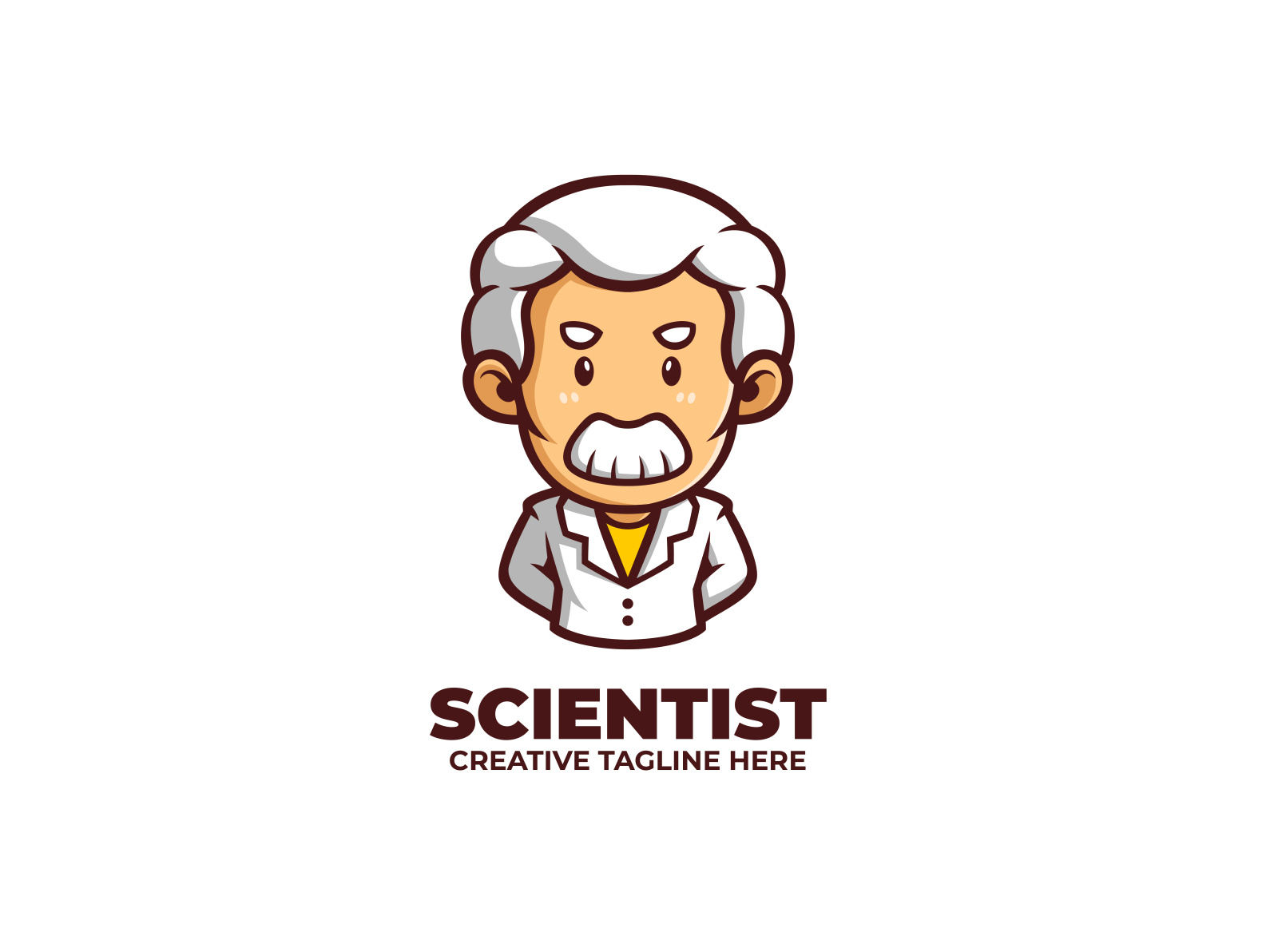 Scientist Mascot Logo by MightyFire on Dribbble