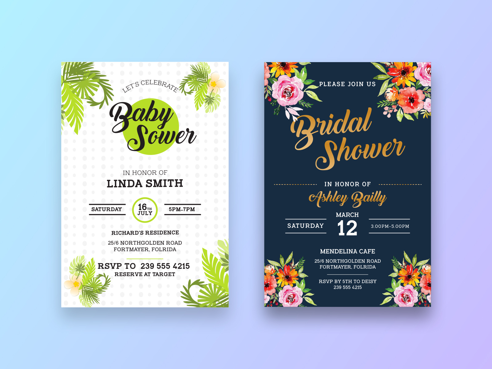Invitation Card Design by Nure Alam on Dribbble