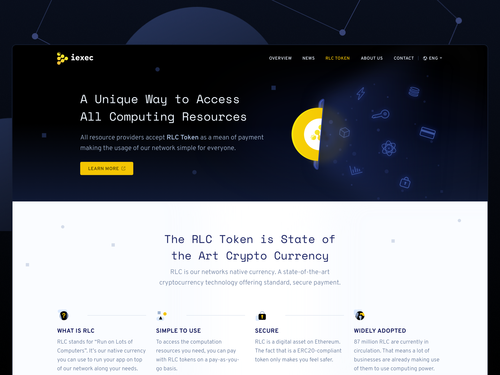 iExec • RLC Token Details by Pixelmatters on Dribbble