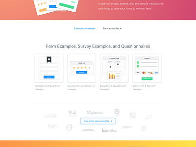 Formsite Examples by Pixelmatters on Dribbble