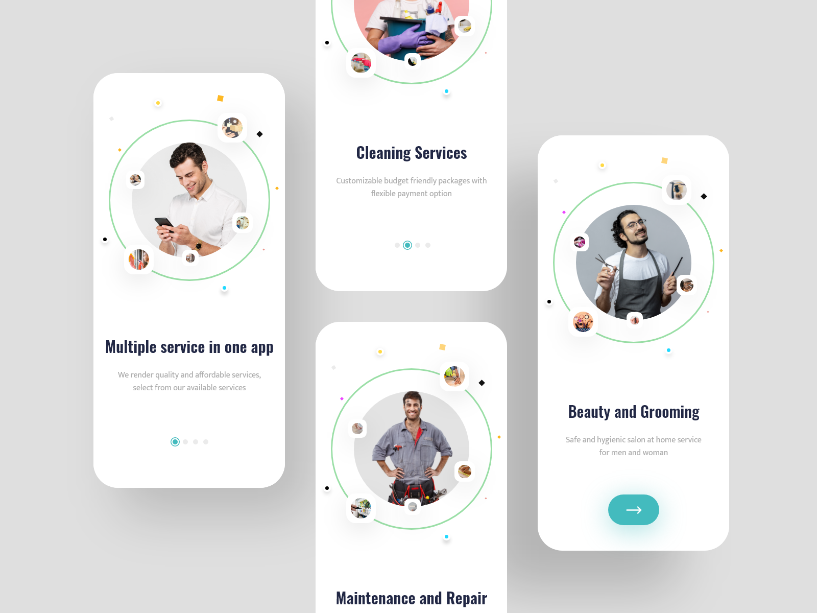 Home Services Onboarding Ui Design by Akshay Prajapati on Dribbble
