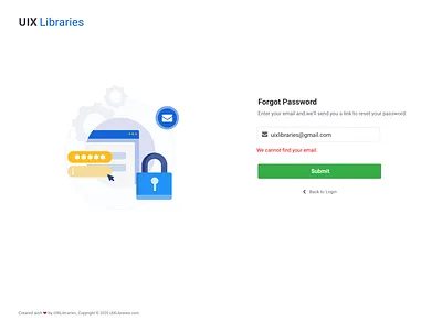 Forgot Password Page designs, themes, templates and downloadable ...