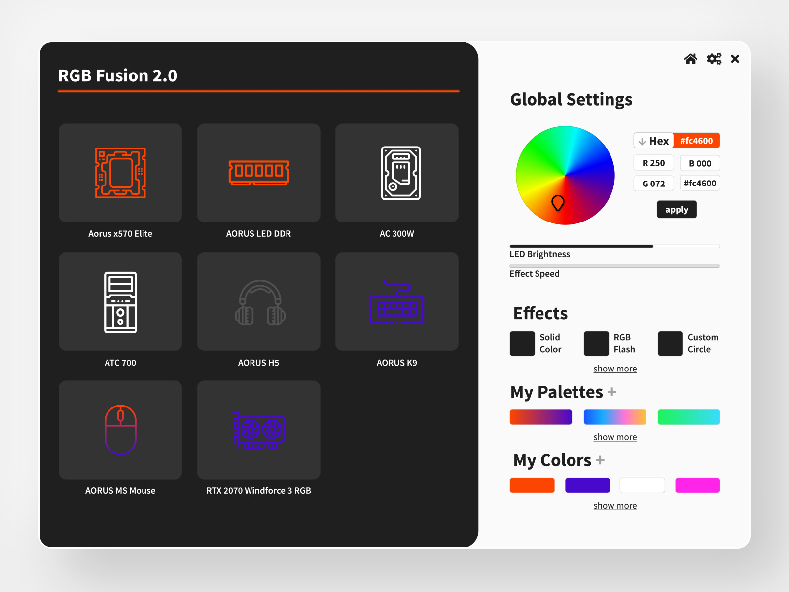 Gigabyte RGB Fusion Redesign Concept by Jason Daniels on Dribbble