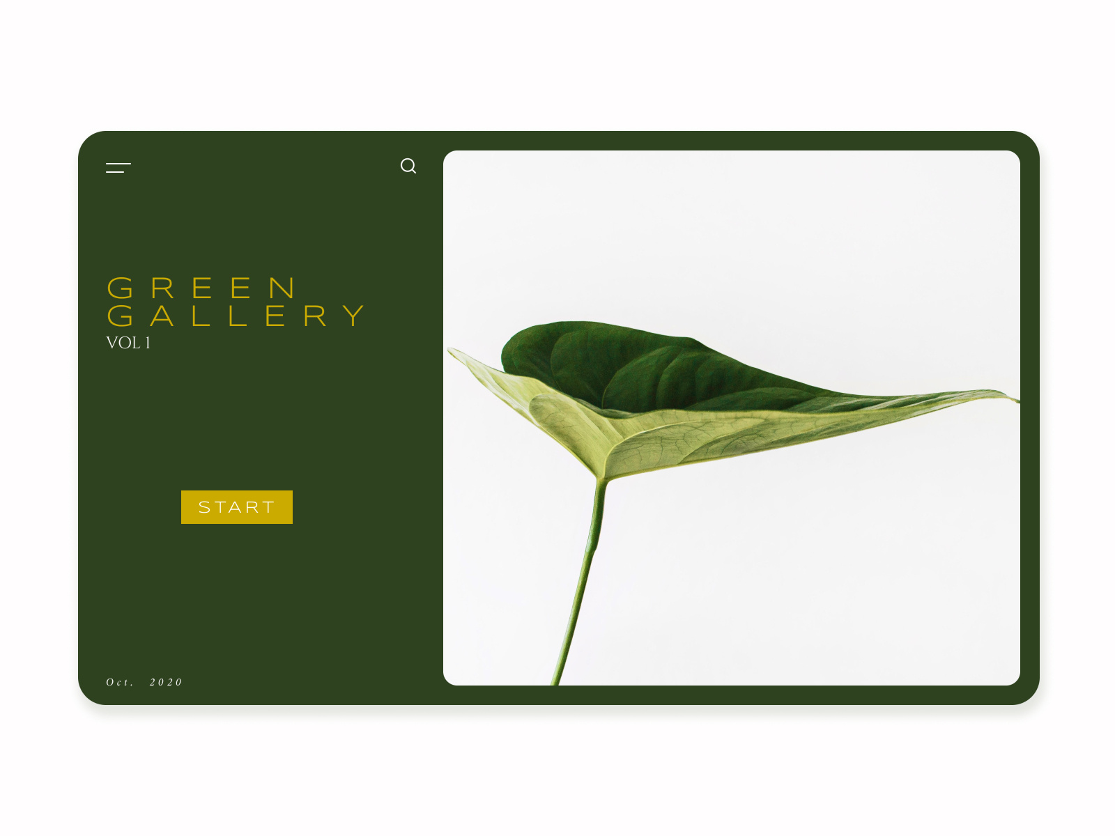 MINIMAL GALLERY WEBSITE. by inem. on Dribbble