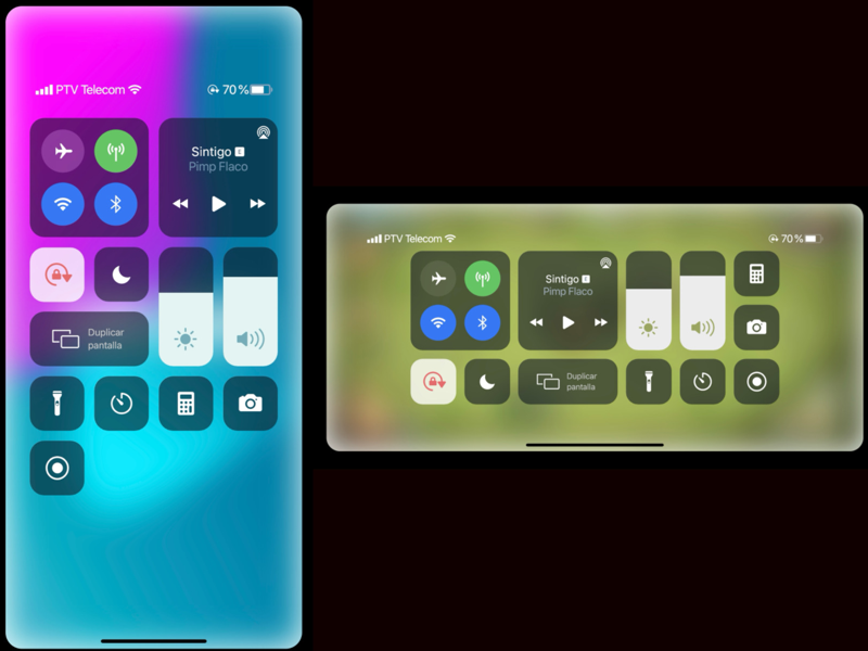 iOS 13 Control Panel | Adobe XD by Lucas Klein on Dribbble