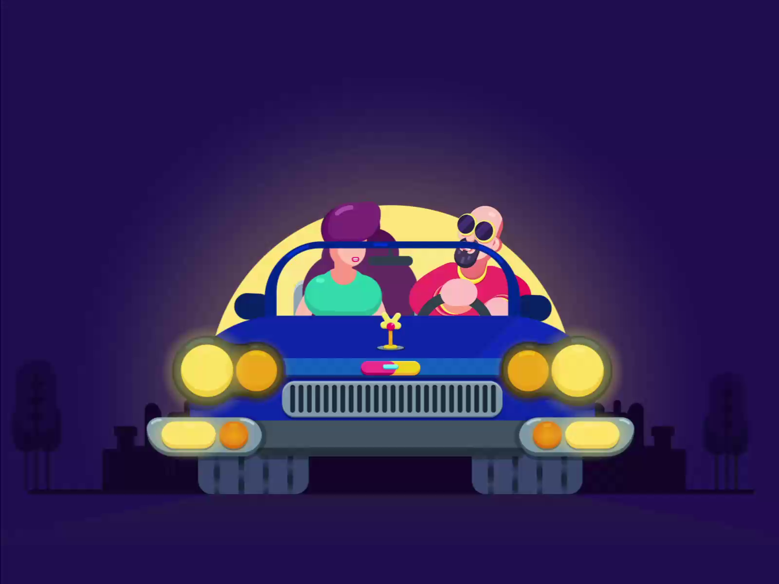 Long Drive Animation by Purple Pie Studios on Dribbble
