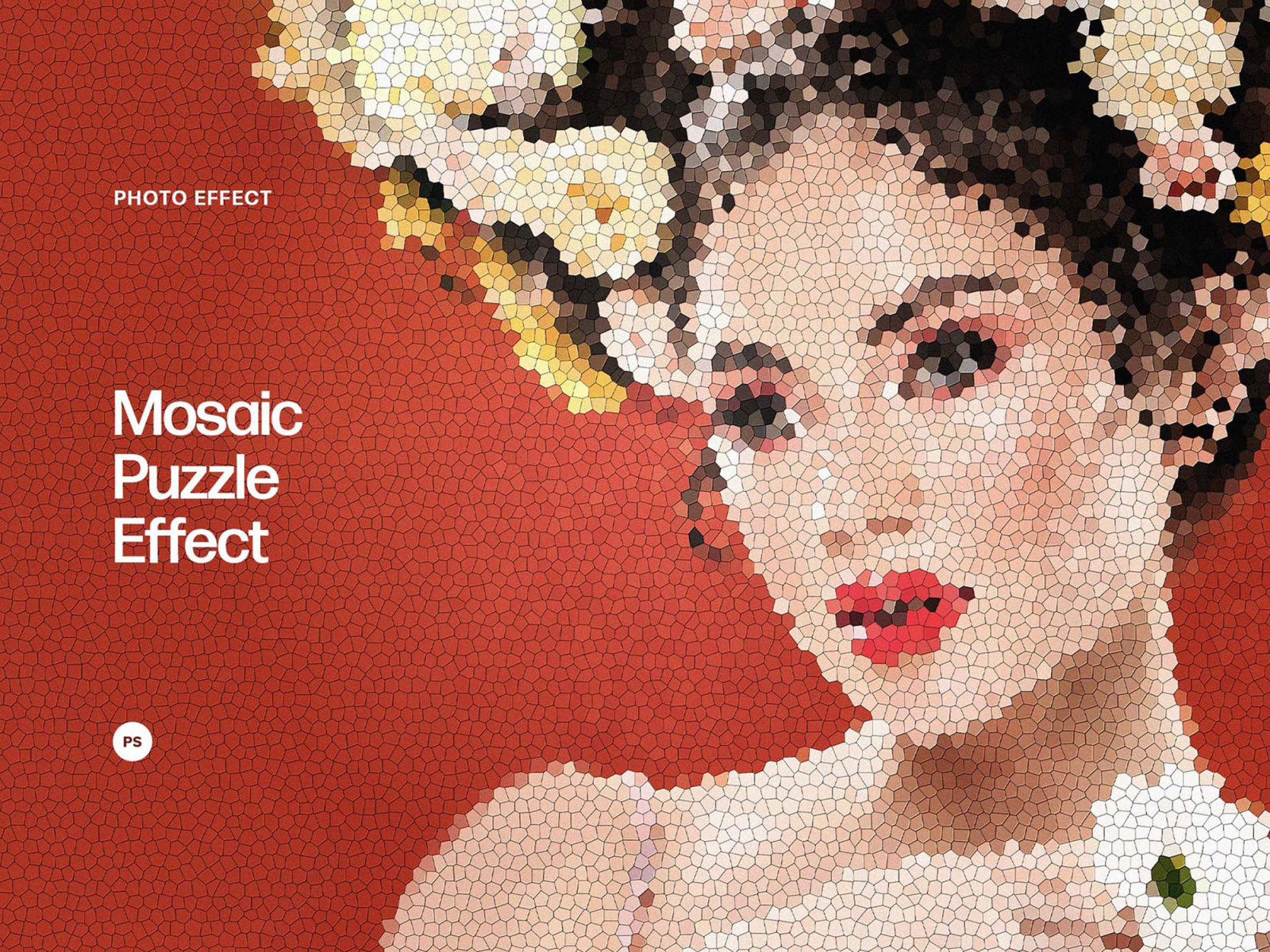 Download: Wall Mosaic Photo Effect by Pixelbuddha on Dribbble
