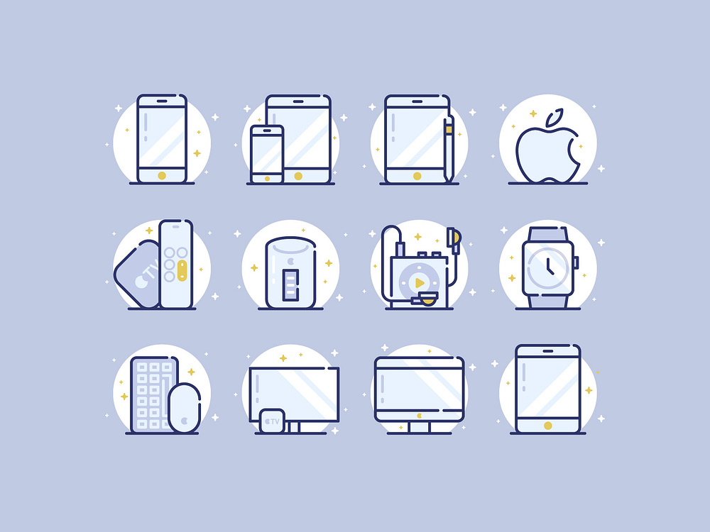 Apple Devices Icons by Pixelbuddha on Dribbble