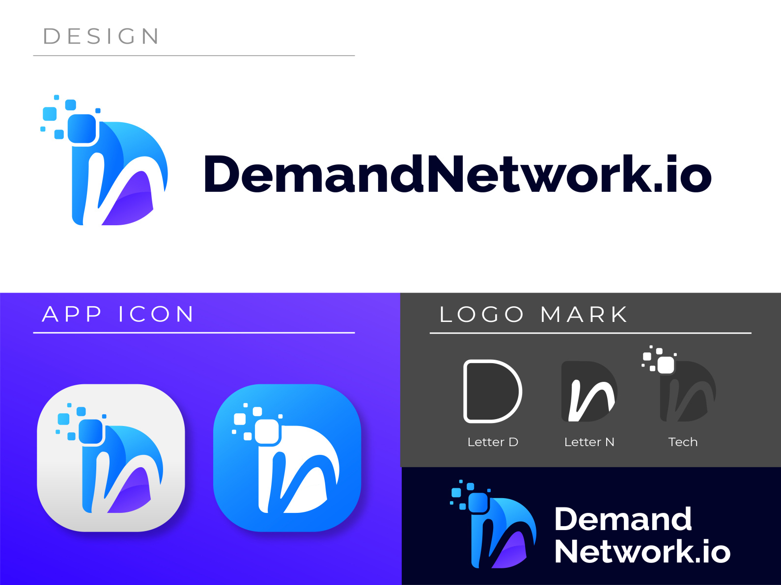 Modern Creative DN logo Design by Muhammad Faizan on Dribbble