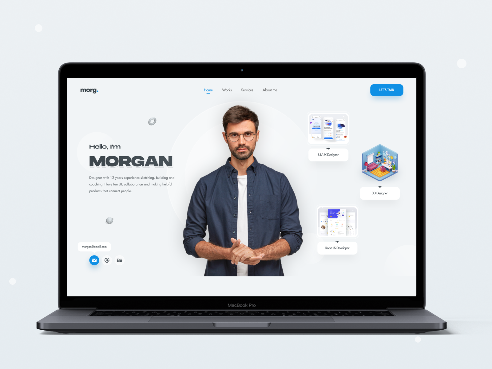 Designer and Developer Personal Website (Hero) by Irvan Moses for ...