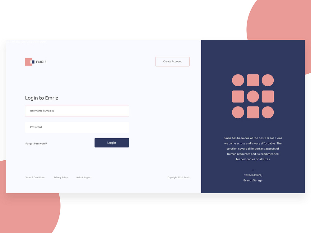Login Screen Design For HR Tool by Designs By Saquib on Dribbble