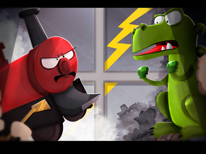 Epic Showdown by Steve Bridger on Dribbble