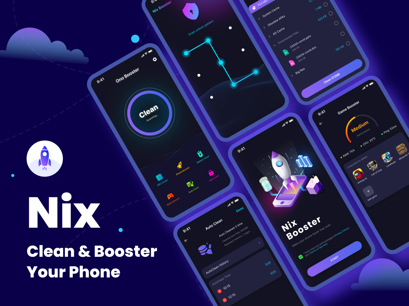 Nix Booster - Mobile App by Hiendes97 on Dribbble