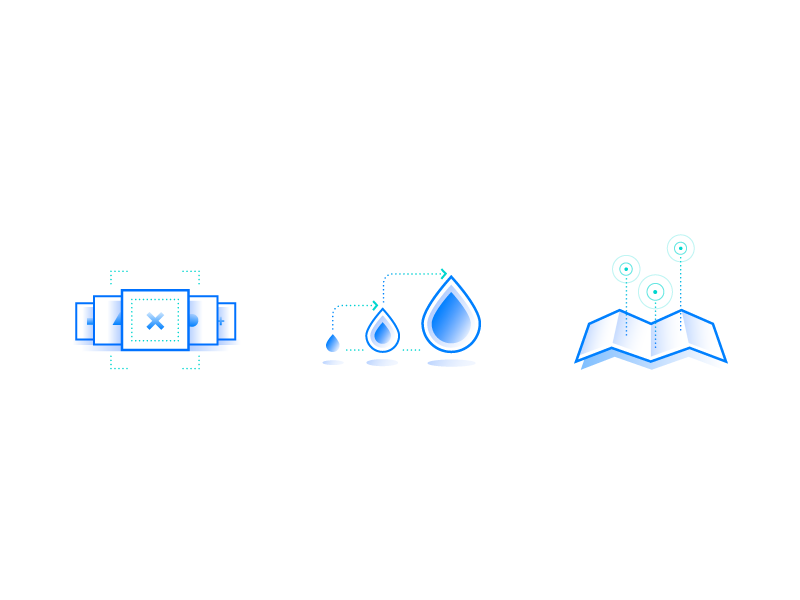 Icons for Creating a Droplet by Masami Kubo for DigitalOcean on Dribbble