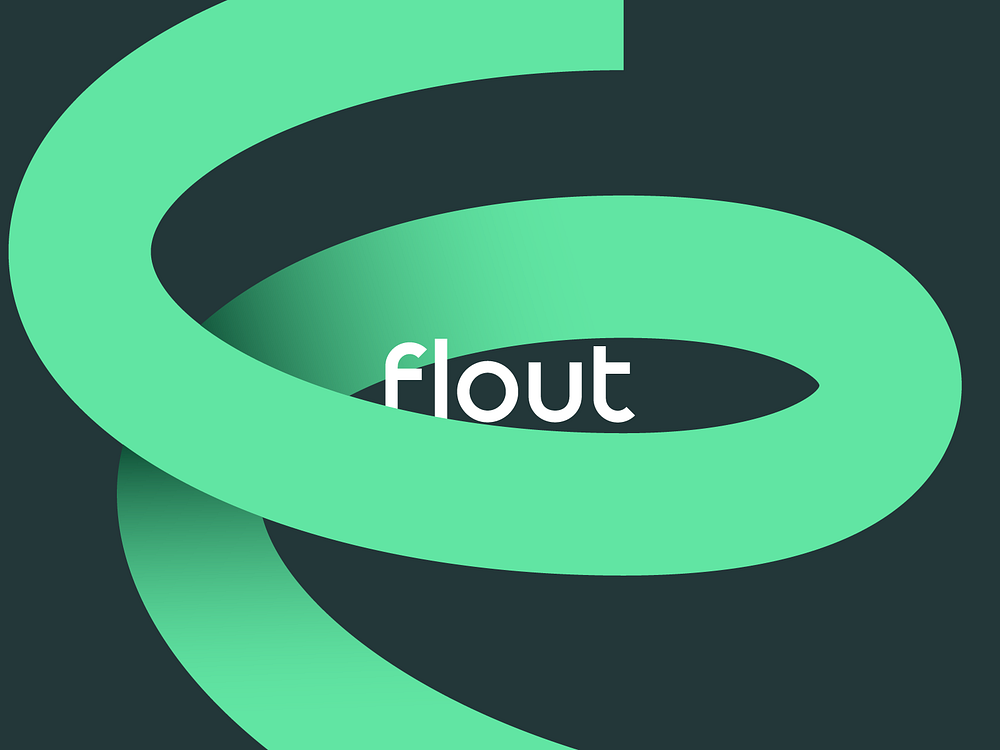 Flout Logo Concept by VORONOI Studio on Dribbble