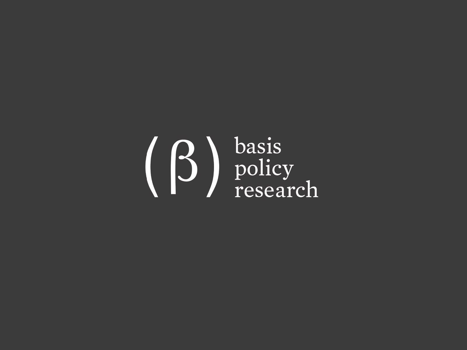 Basis Policy Research / logo by Elyse Flynn on Dribbble