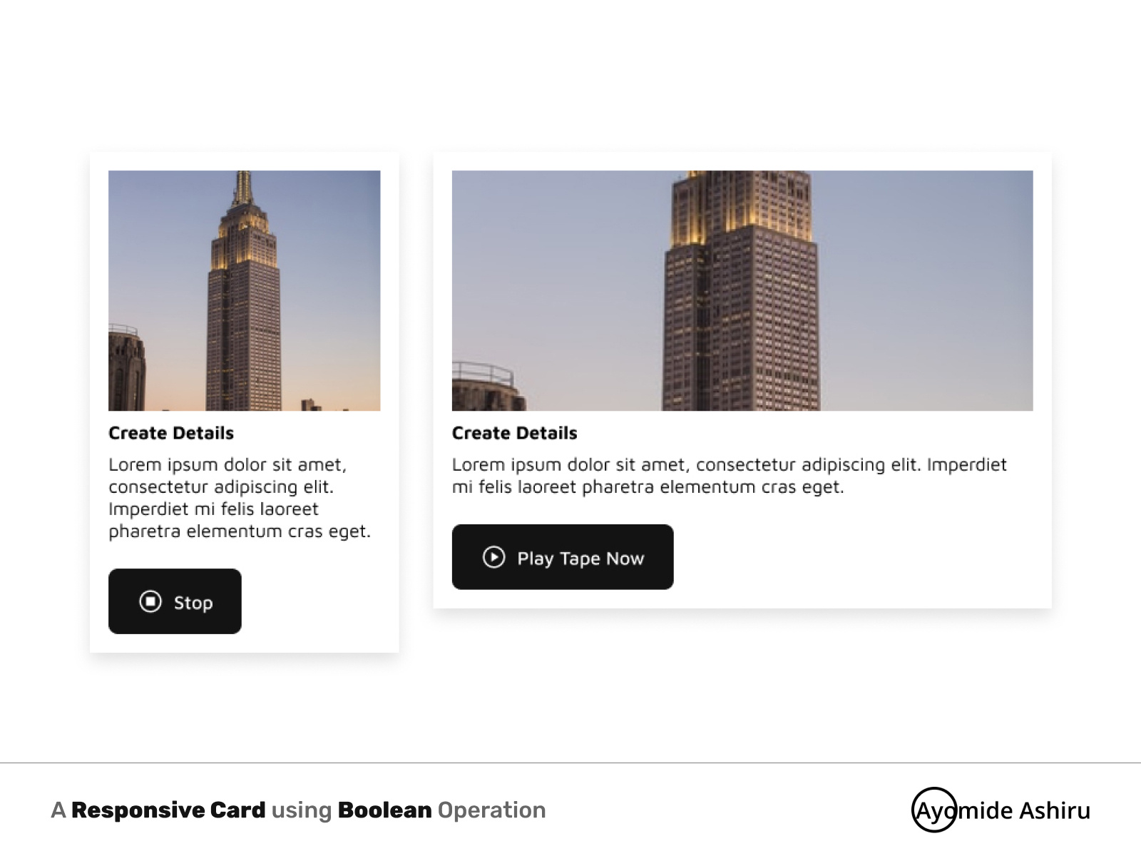 Responsive Card by Ayomide Ashiru on Dribbble