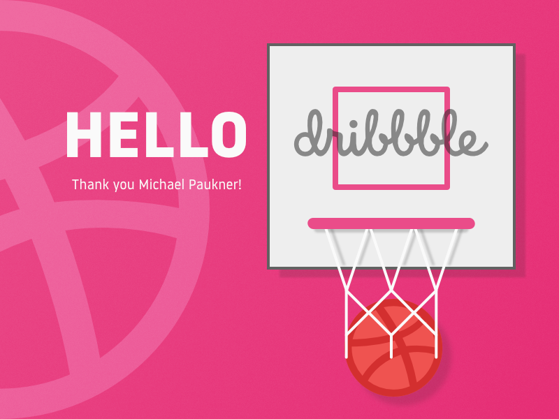Hello Dribbble! by Dusan V on Dribbble