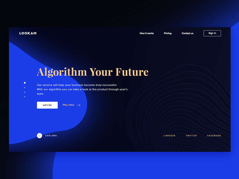 Lookam Promo Page by Artem Kovalenko for HALO LAB on Dribbble