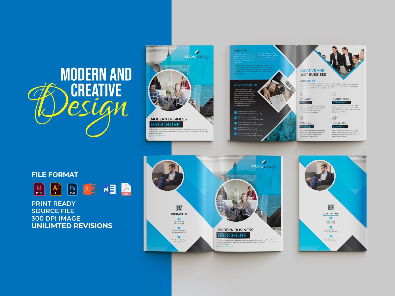 Modern Annual Report Design by Liton Khan on Dribbble