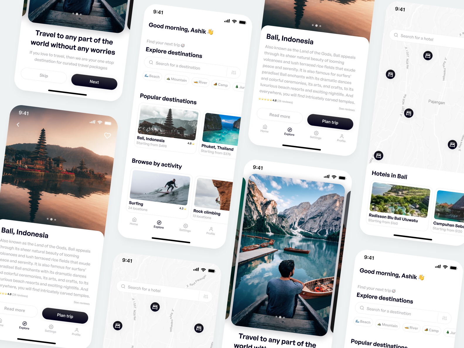 Travel Package Booking App | UI Design by Ashik Mathew Tharakan on Dribbble