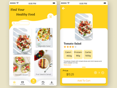 Healthy Food by Havinda Rosita on Dribbble